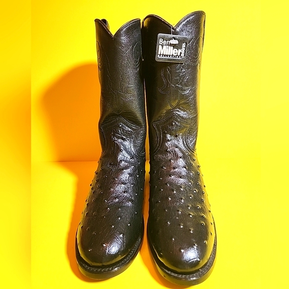 ben miller | Shoes | Exotic Ostrich Ben Miller Boots Nwt Western ...